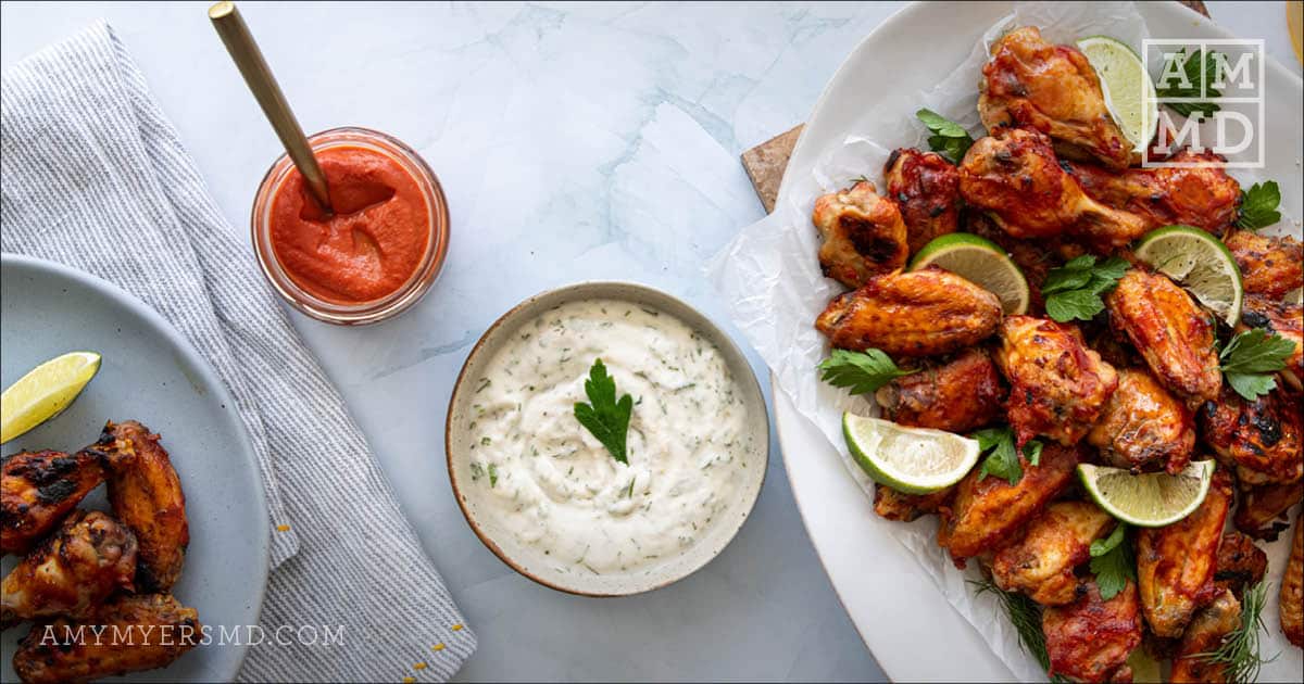 AIP Chicken Wings with Protein Ranch Dip – Amy Myers MD
