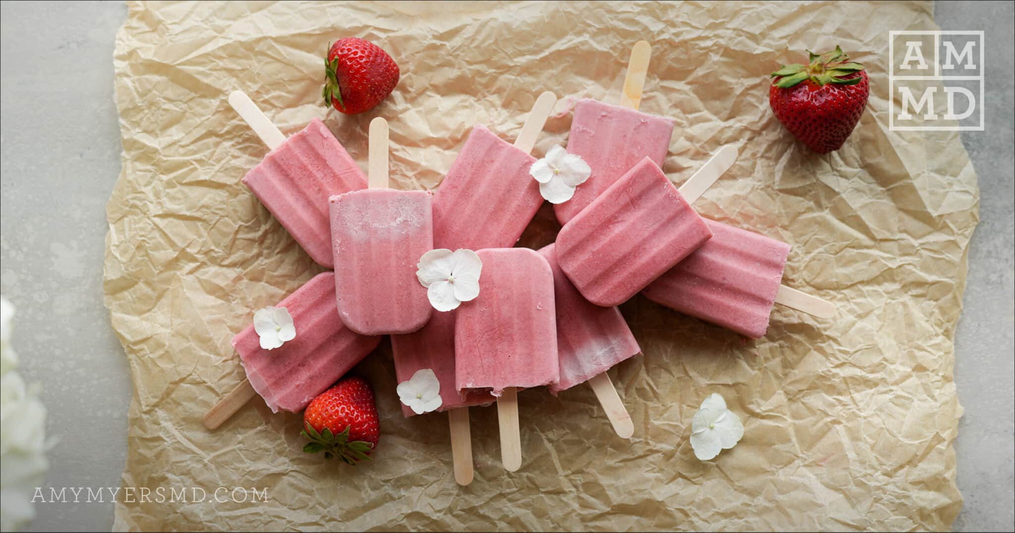 Gut Healing Strawberry Popsicles | Amy Myers MD